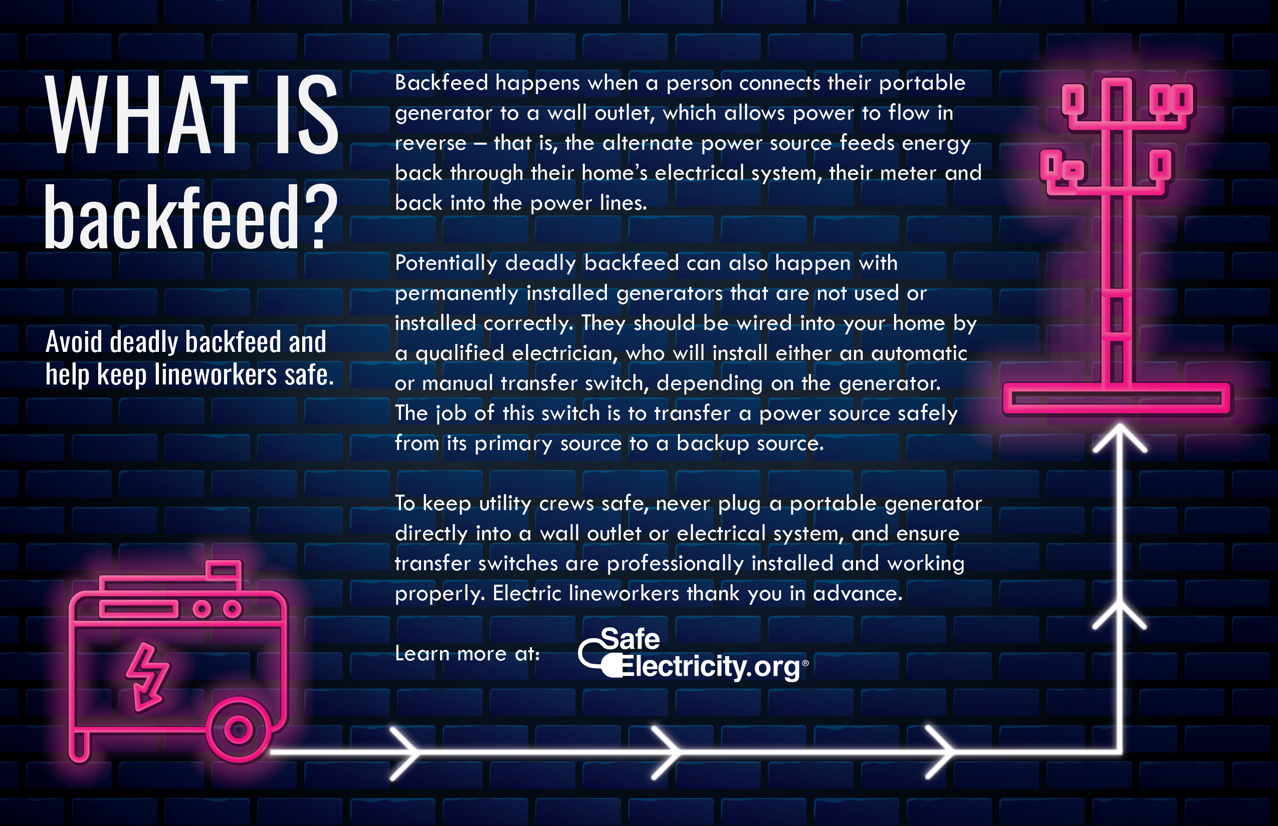 Generator Safety | Crawford Electric Cooperative